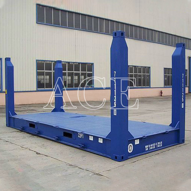 Fixed Corner Post 20ft Flat Rack Container Product on ACE Container ...